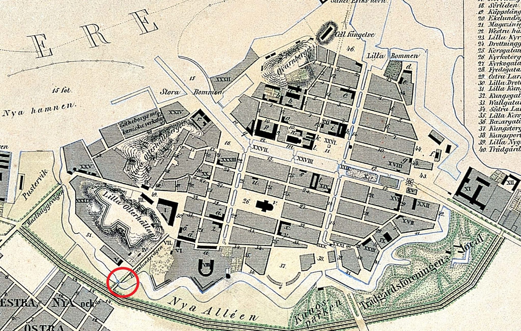 Vallgrav, terrassmur och brofäste i Haga | Arkeologerna